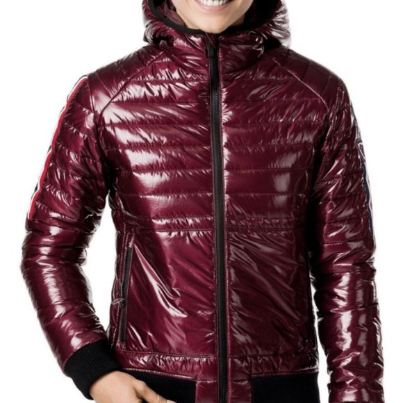 Rossignol | Jackets & Coats | Rossignol Cyrus Hooded Shine Puffer Coat ...
